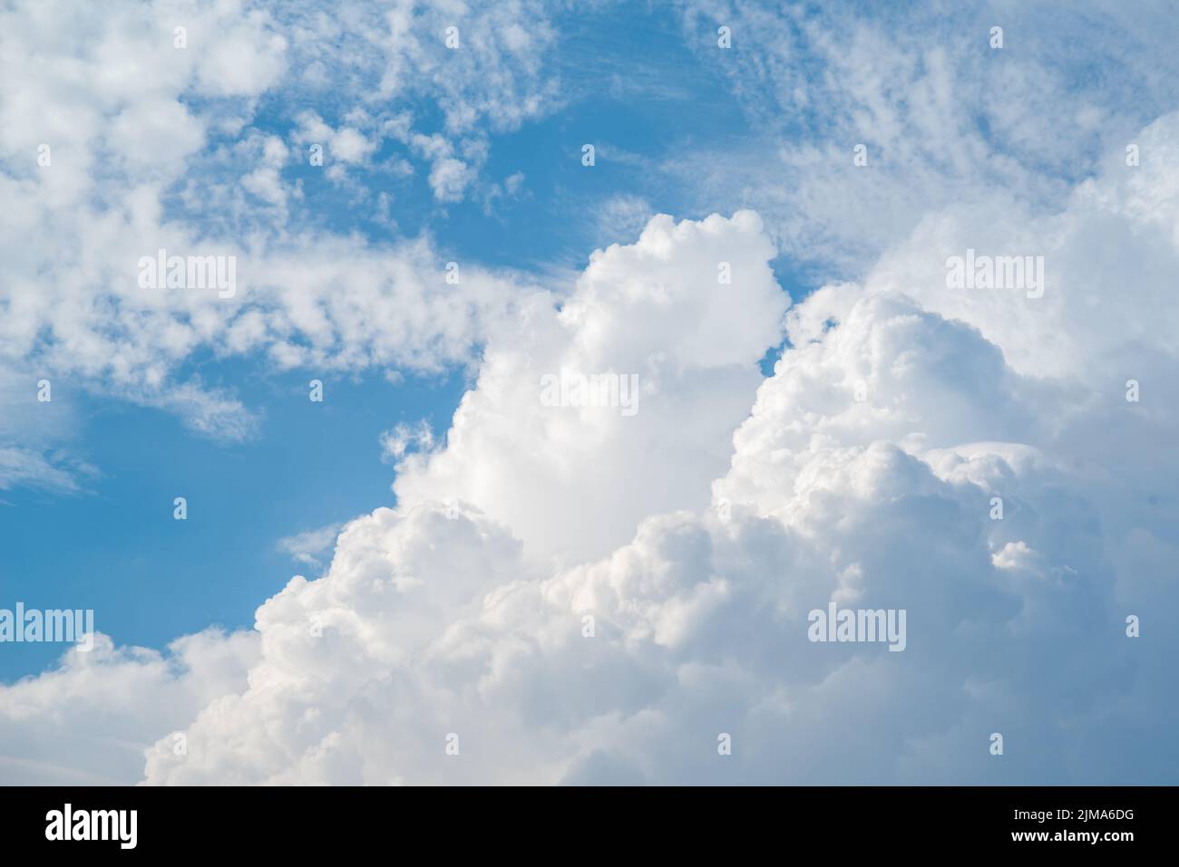 The Beautiful whimsical clouds against the blue daytime sky,fine ...