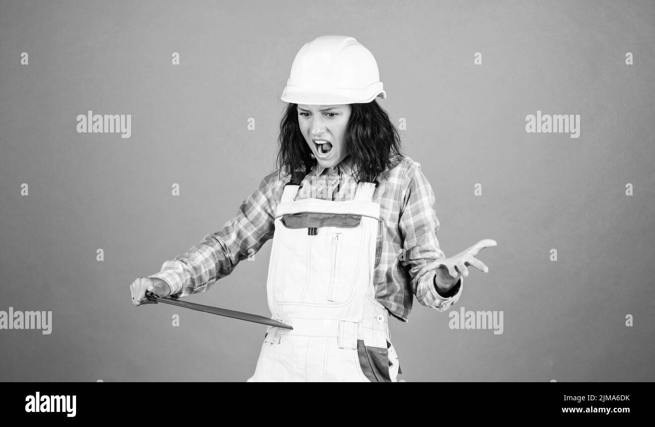 Industry. building and construction site. Builder engineer working with ...