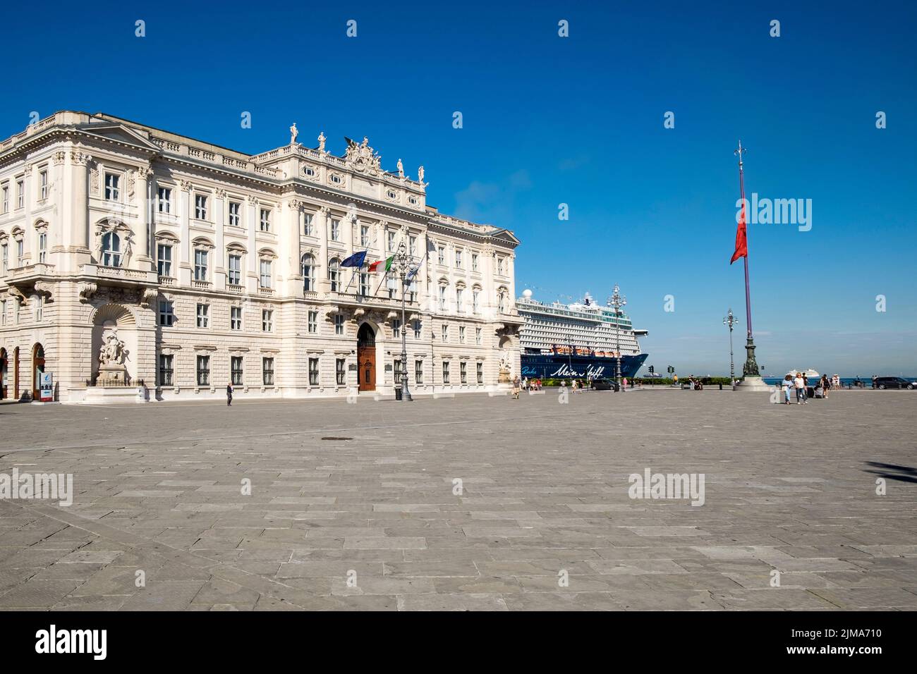 Italy, Friuli Venezia Giulia, Trieste, Piazza Unità d'Italia, Unità d ...