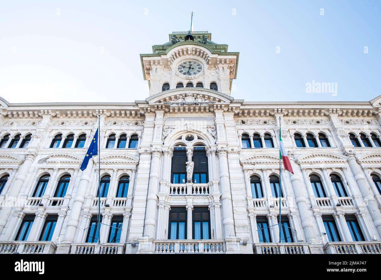 Italy, Friuli Venezia Giulia, Trieste, Piazza Unità d'Italia, Unità d ...