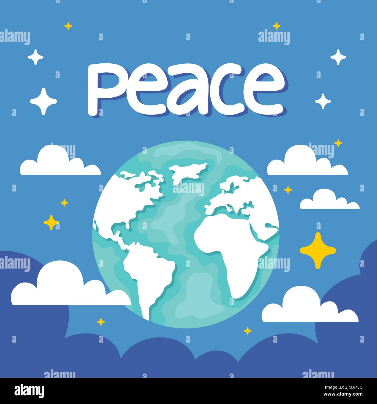 peace lettering with heart Stock Vector Image & Art - Alamy