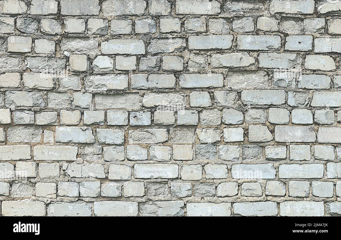 Old white brick wall hi-res stock photography and images - Alamy
