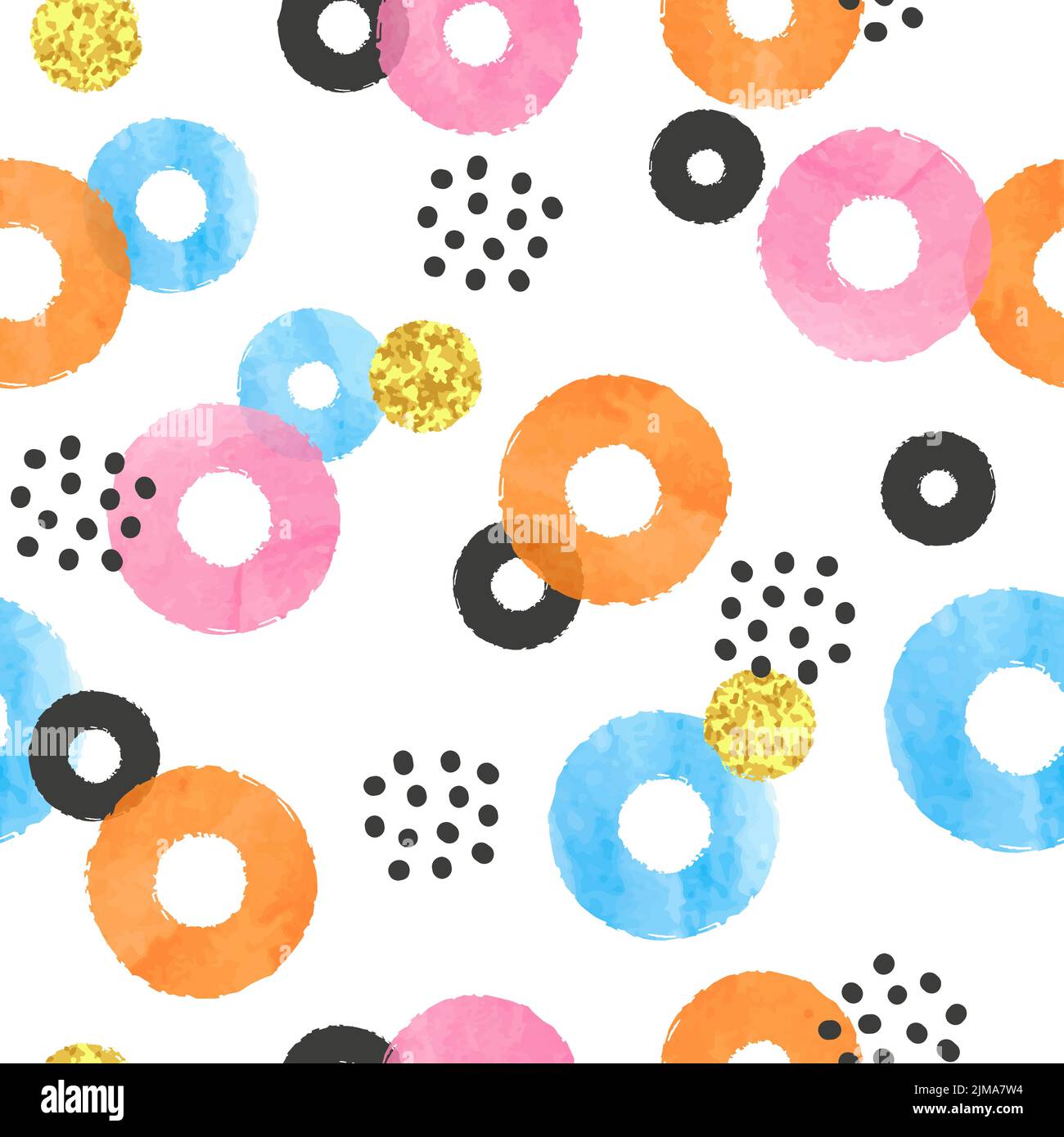 Abstract celebration background with colorful watercolor circles ...
