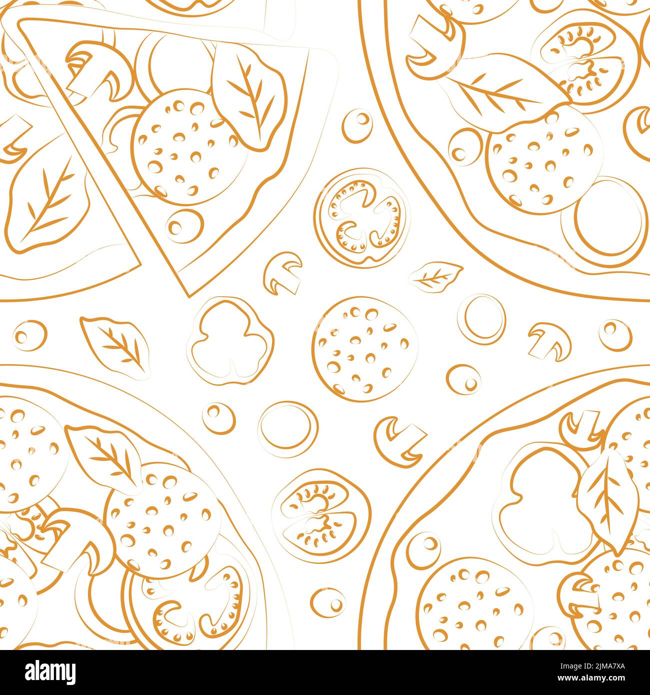 Trendy vector pizza pattern for pizzeria Stock Vector Image & Art - Alamy