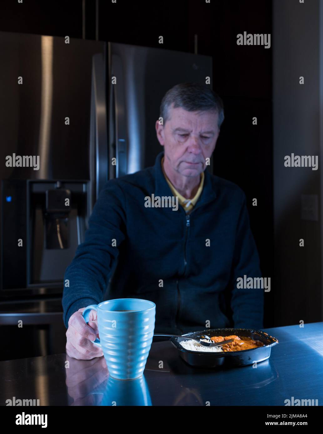 Asian Eating Alone Sad