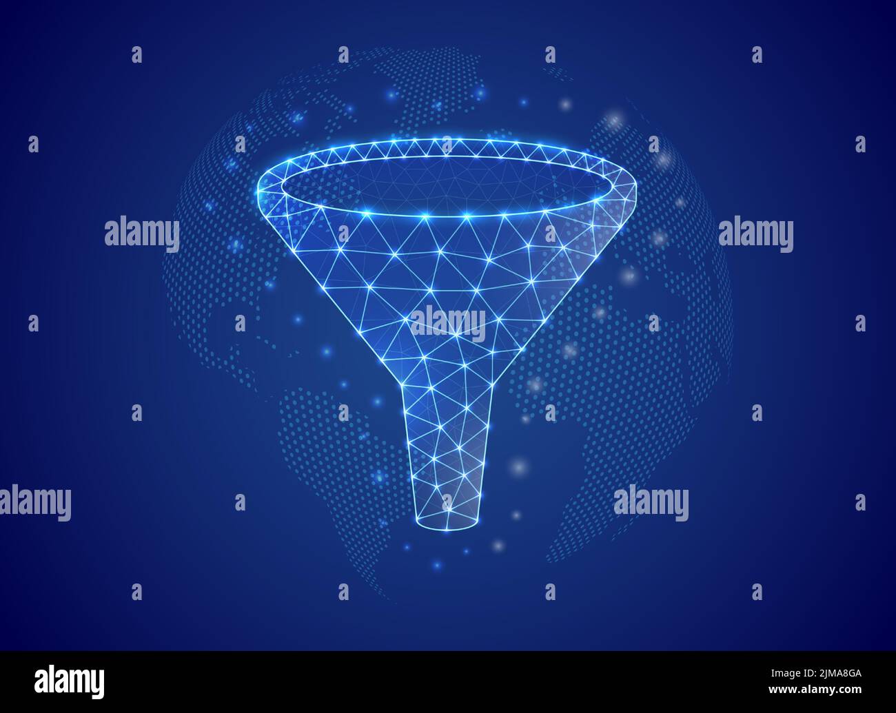 3d funnel chart Stock Vector Images - Alamy