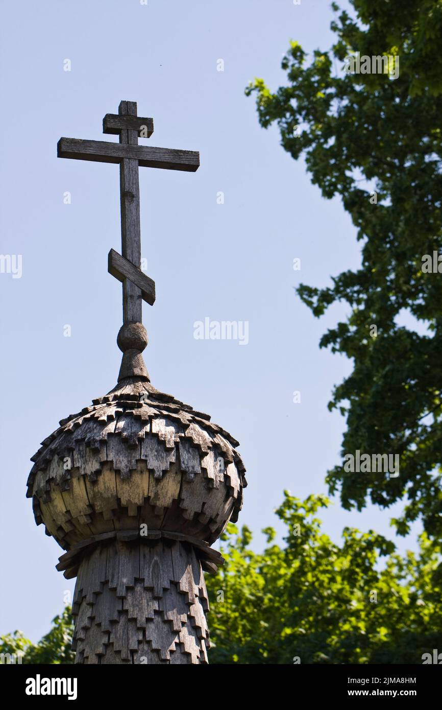 Wooden orthodox cross hi-res stock photography and images - Alamy