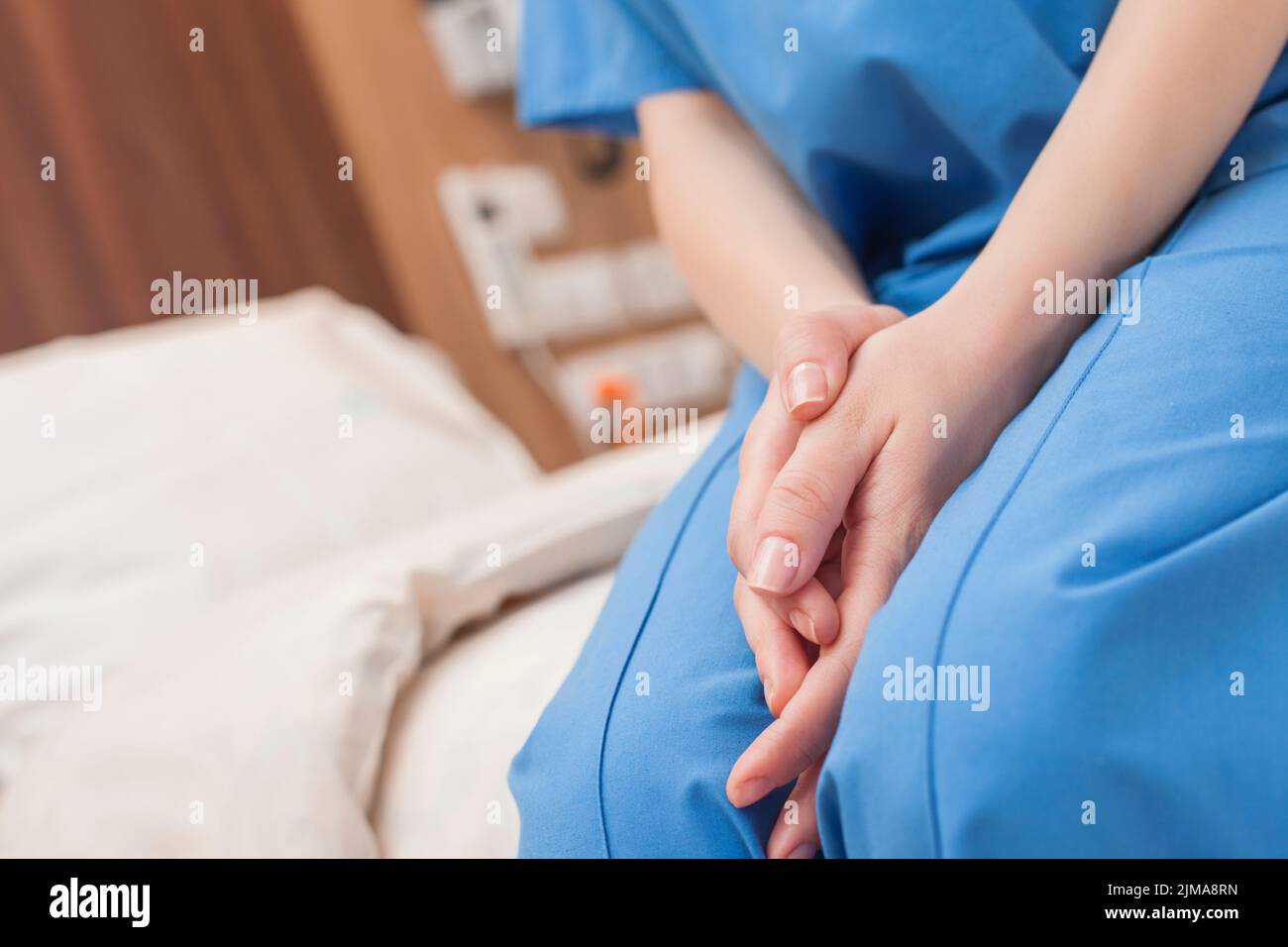 Patient hospital hands Stock Photo - Alamy