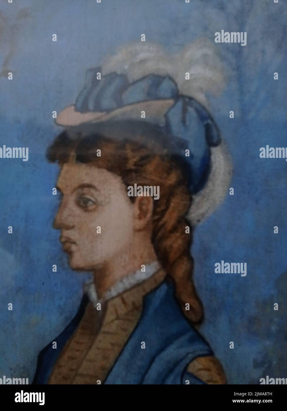 Peinture d'une femme aristocrate française Stock Photo - Alamy