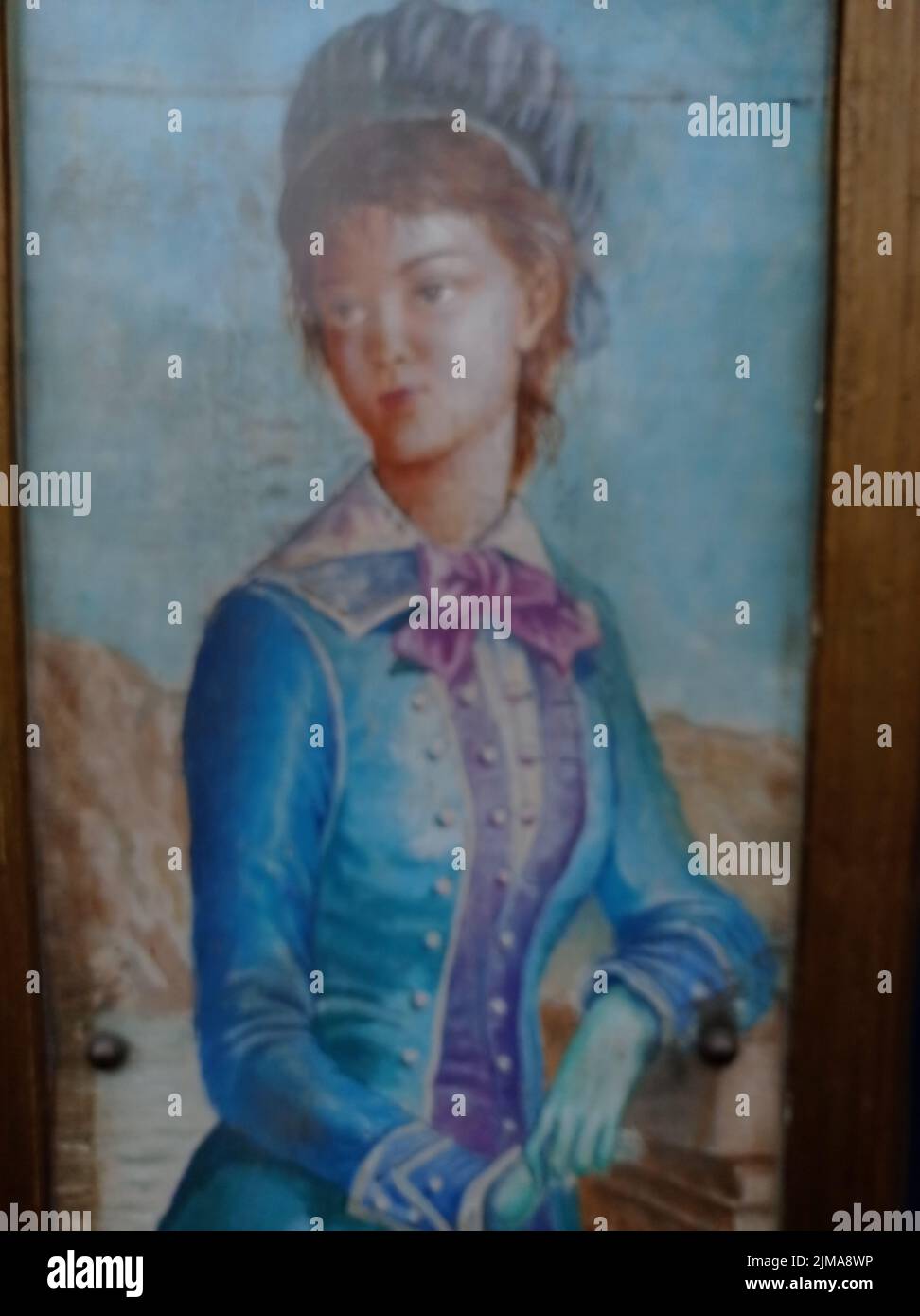 Peinture d'une femme aristocrate française Stock Photo - Alamy