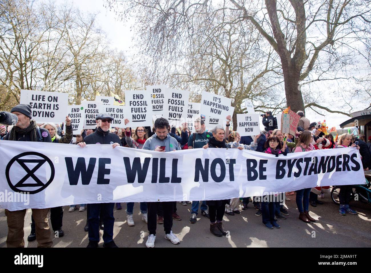 Climate activists gather and march for Extinction Rebellion’s April ...