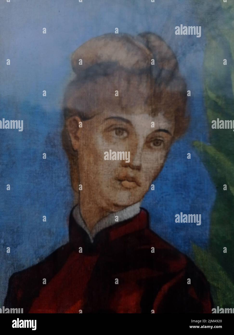 Peinture d'une femme aristocrate française Stock Photo - Alamy