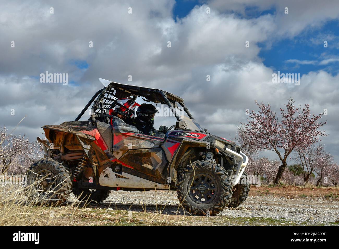 Rally of off-road vehicles, 4x4, through the south of Spain Stock Photo ...