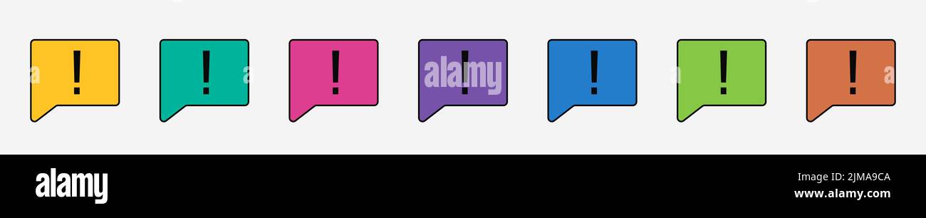 Flag icon exclamation mark Stock Vector Images - Alamy