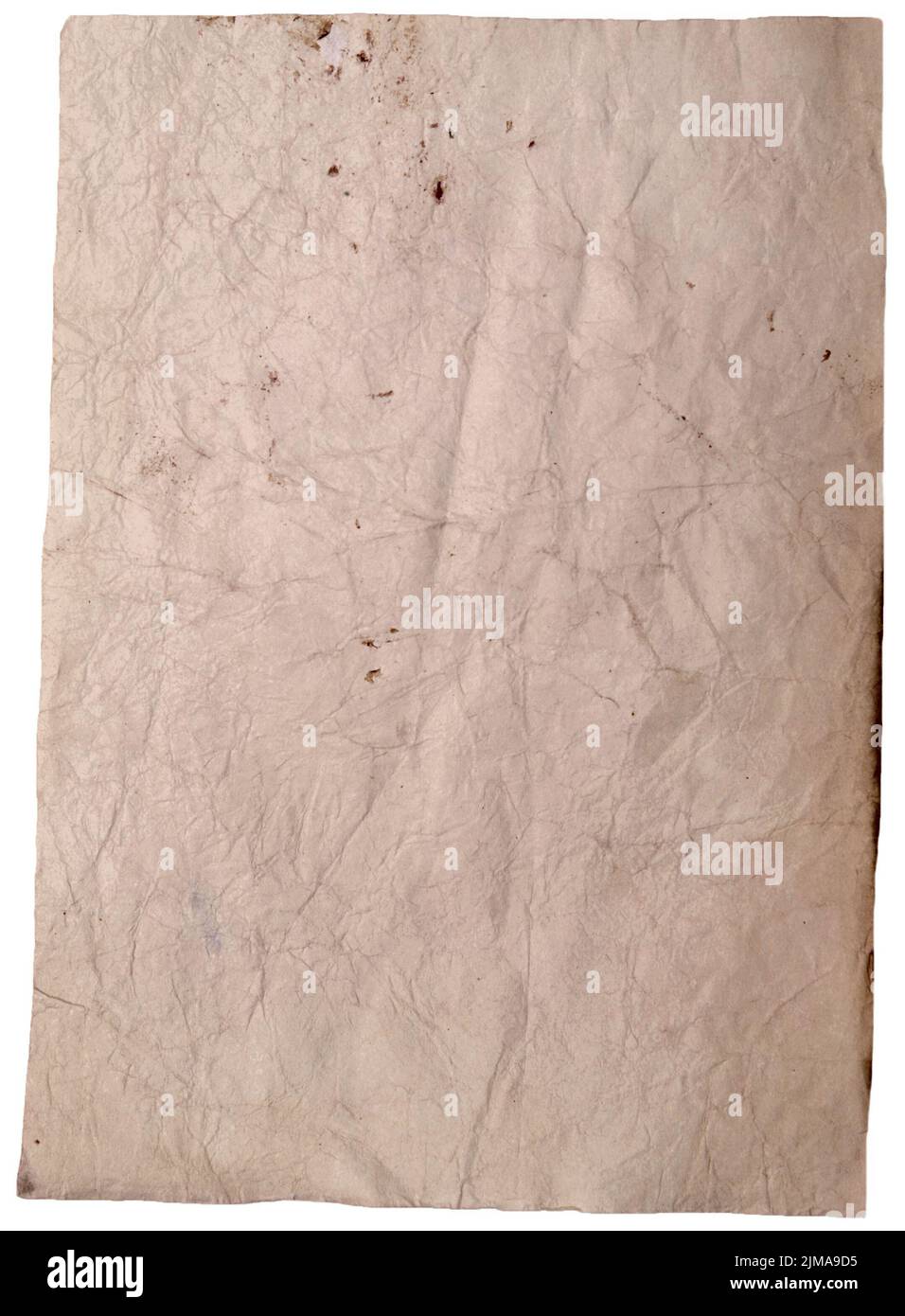 Old wrinkled paper surface Cut Out Stock Images & Pictures - Alamy