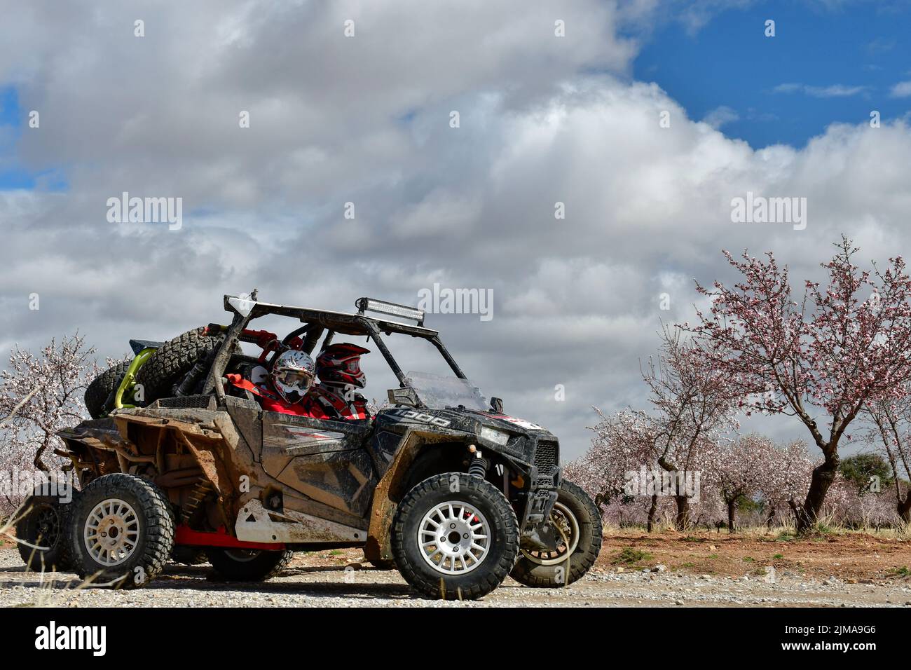 Rally of off-road vehicles, 4x4, through the south of Spain Stock Photo ...