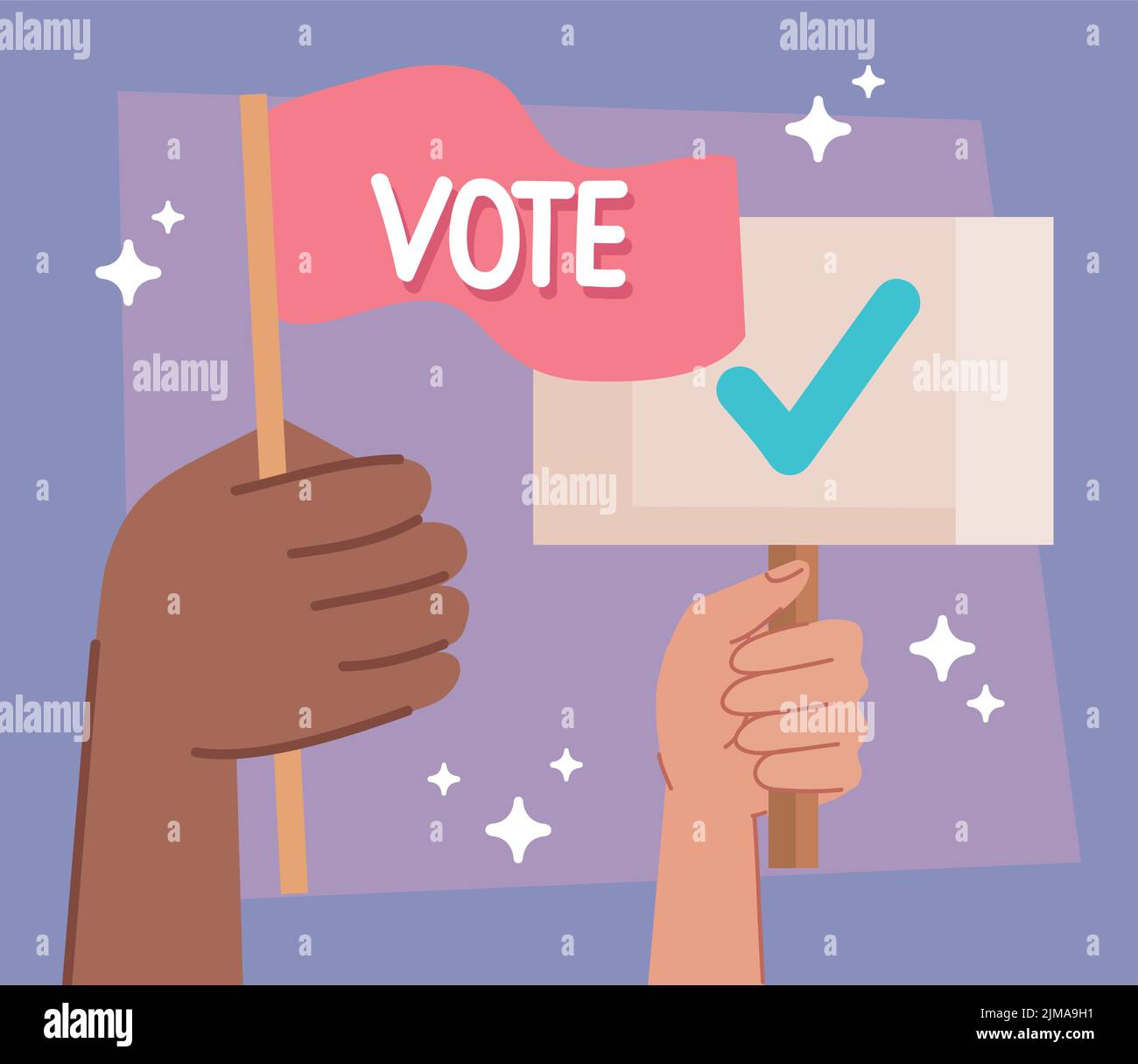 Voter check in Stock Vector Images - Alamy