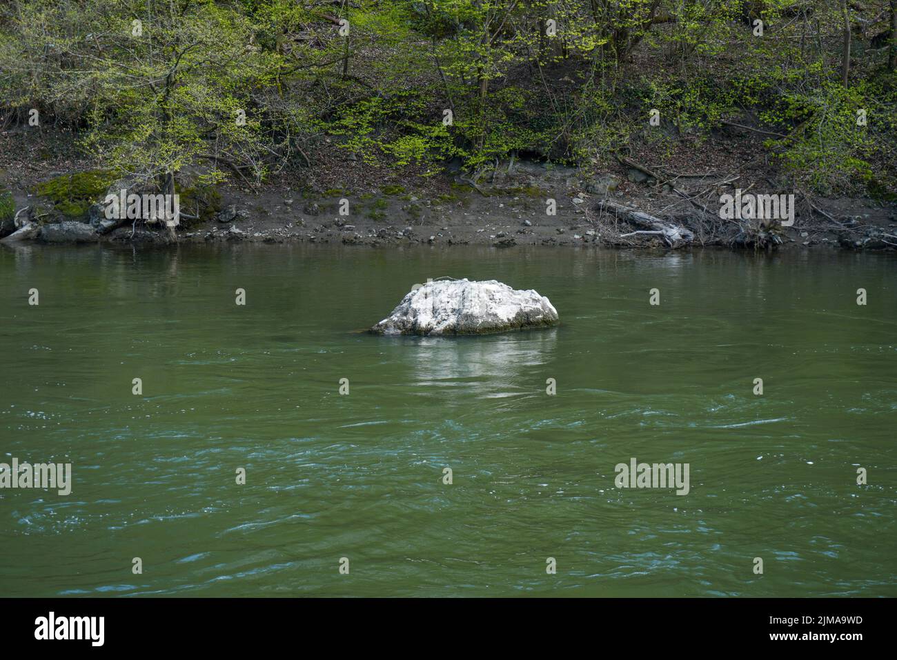 Danube breakthrough from Kelheim to Weltenburg monastery with rocks and ...