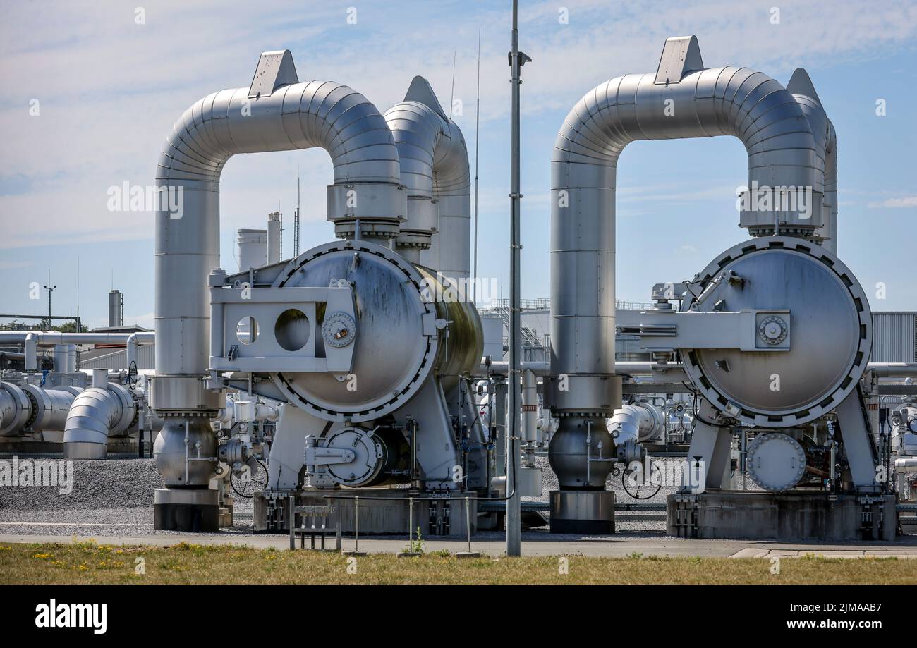 Werne, North Rhine-Westphalia, Germany - Compressor Stadium and Pumping ...