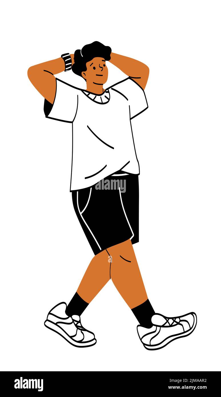 Self confident pose Stock Vector Images - Alamy