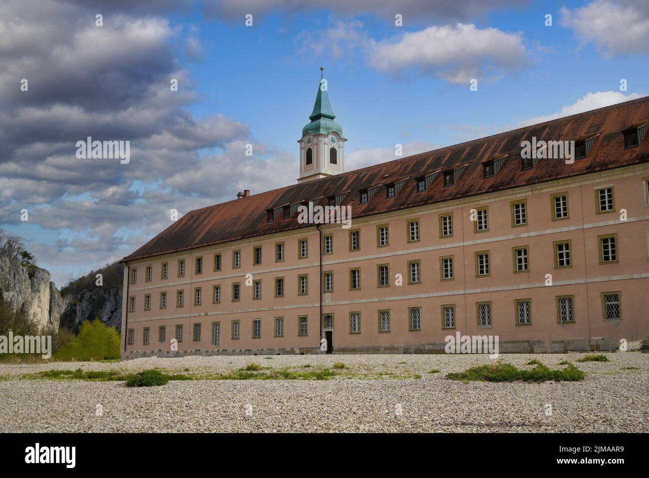 Danube breakthrough from Kelheim to Weltenburg monastery with rocks and ...