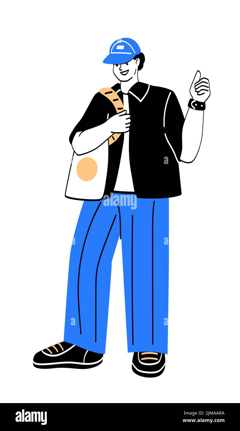 Happy confident man thumbs Stock Vector Images - Alamy