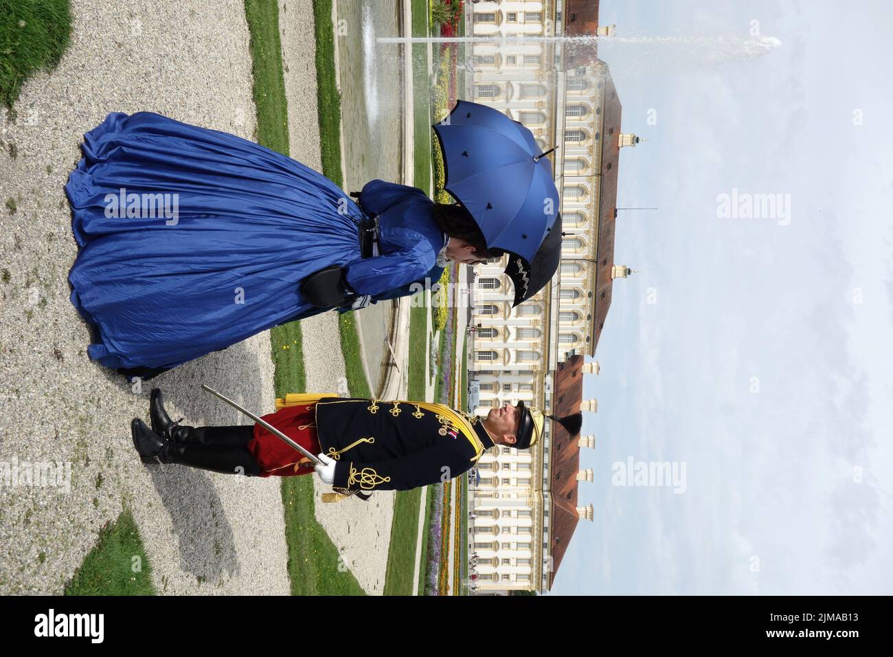 SchleiÃŸheim Castle Hunting and Carriage Gala Stock Photo - Alamy
