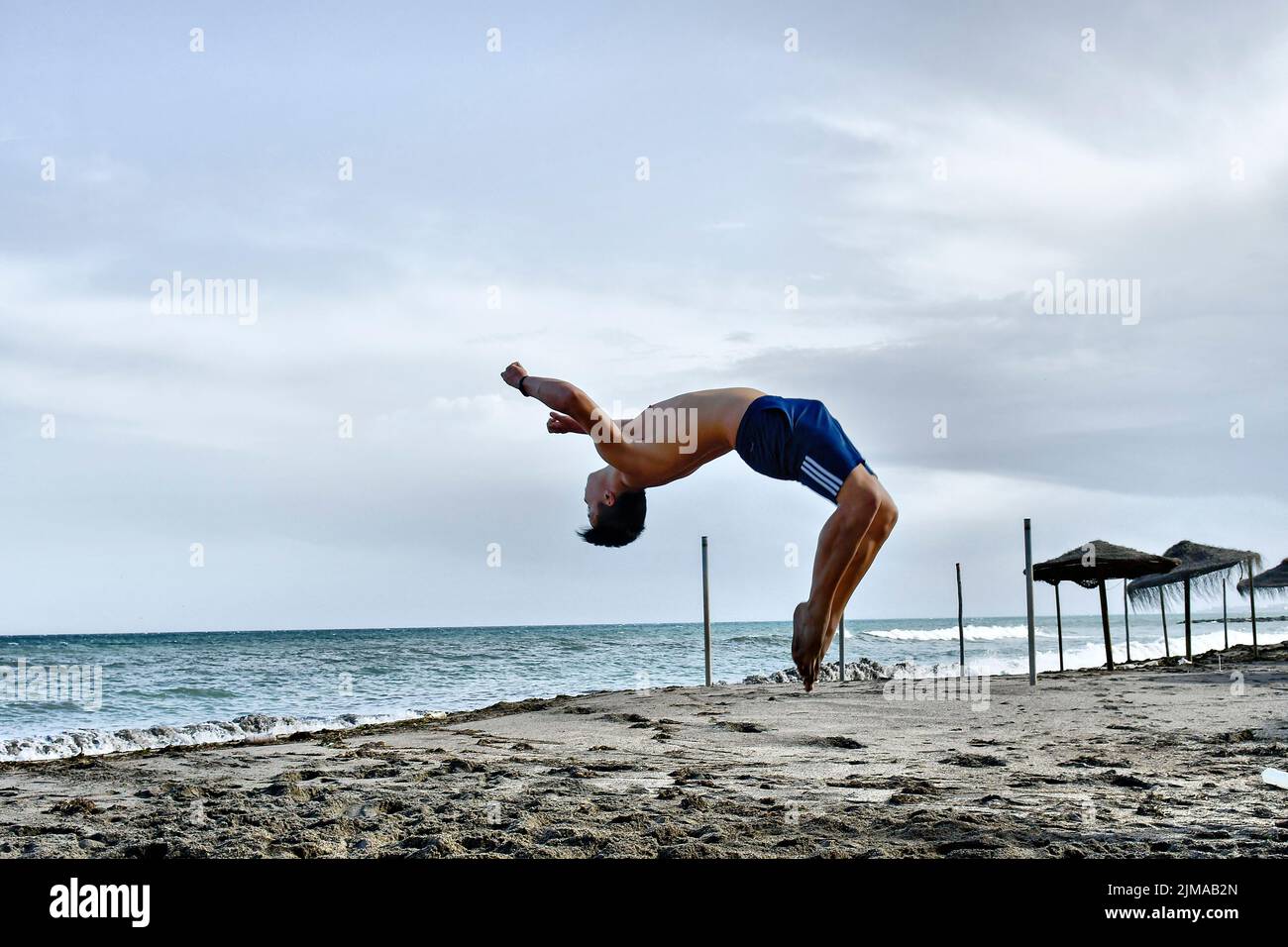 Back Tuck On Beach