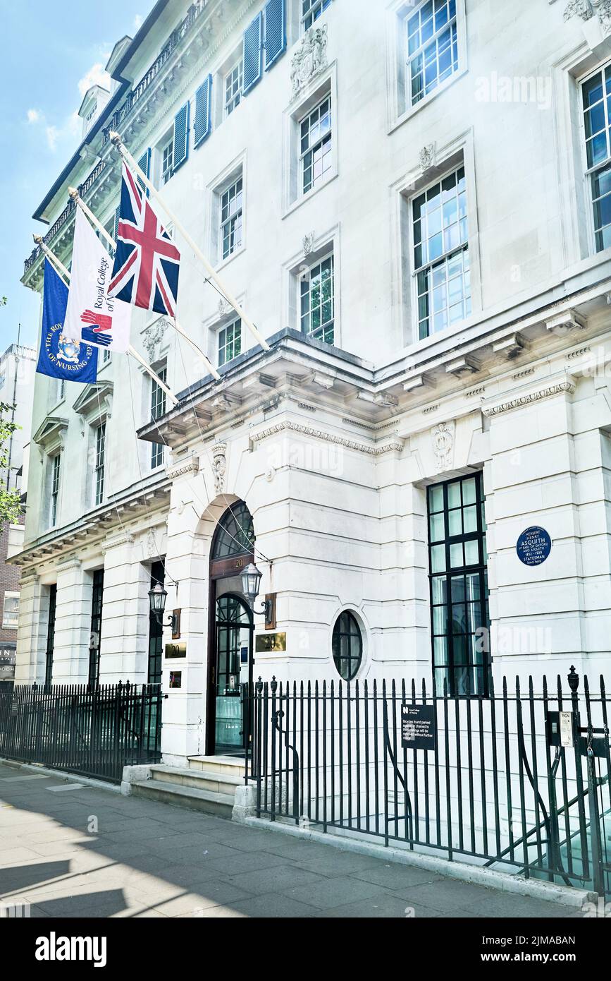 Royal college of nursing headquarters, Cavendish square, London Stock ...