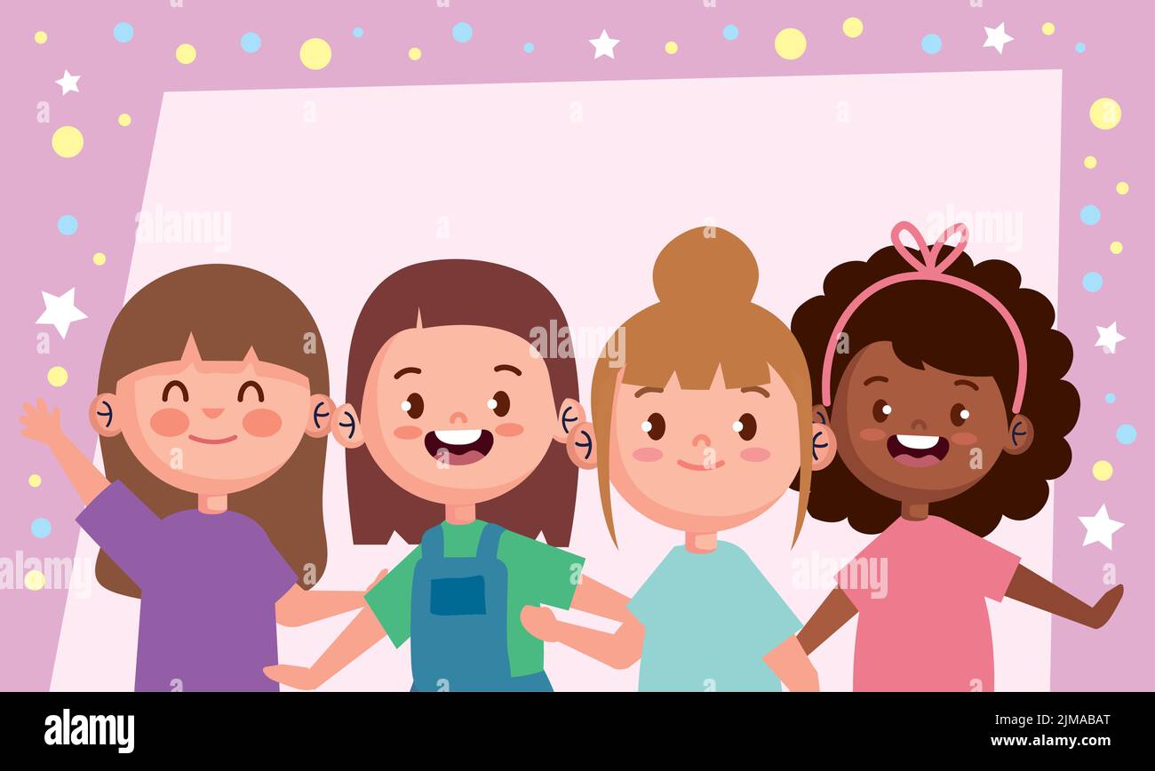 Four ladies Stock Vector Images - Alamy