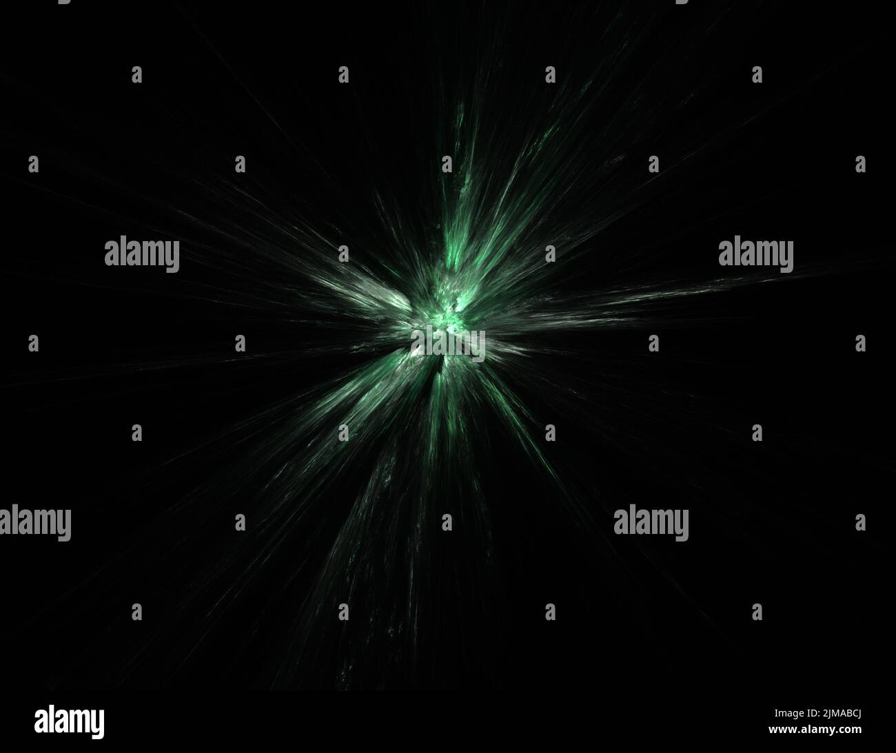 Fractal illustration of green star Stock Photo - Alamy