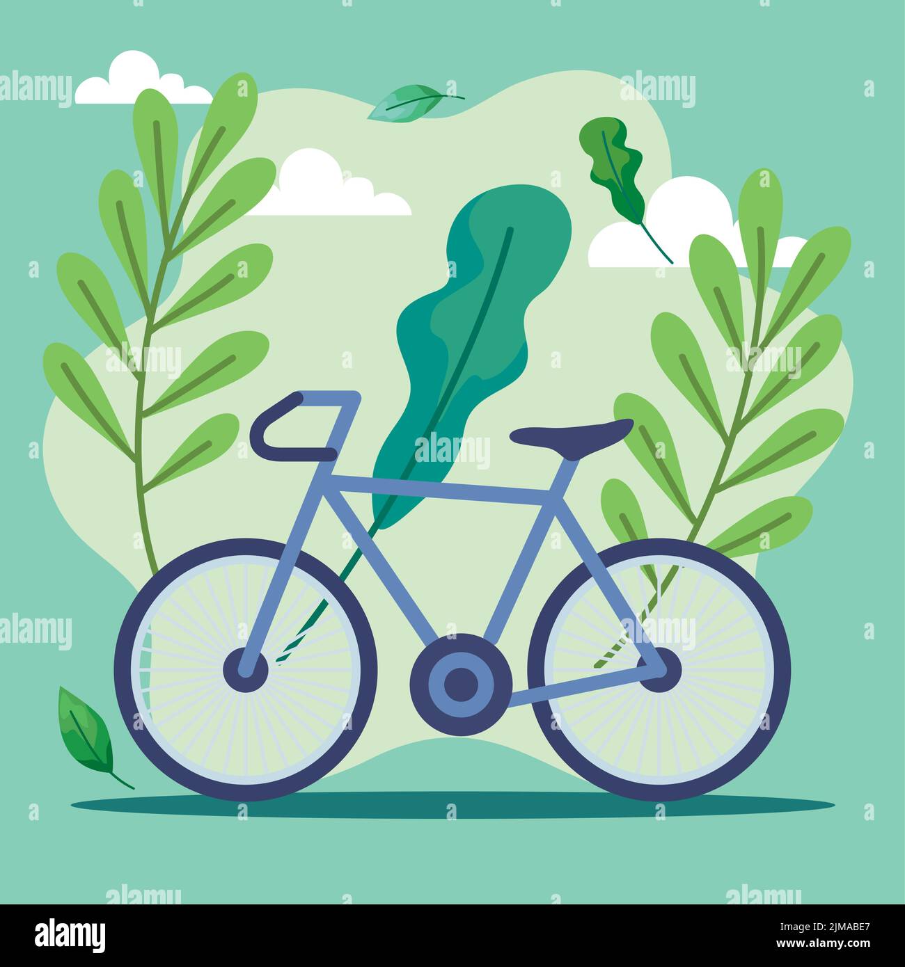 ecology transport bike Stock Vector Image & Art - Alamy