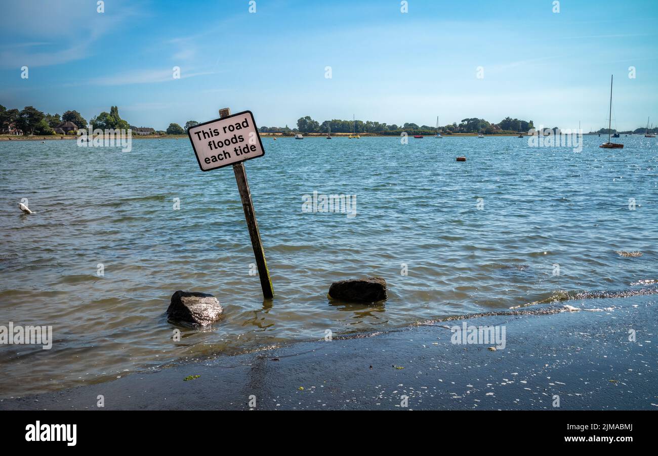 Warning submerged rocks sign hi-res stock photography and images - Alamy