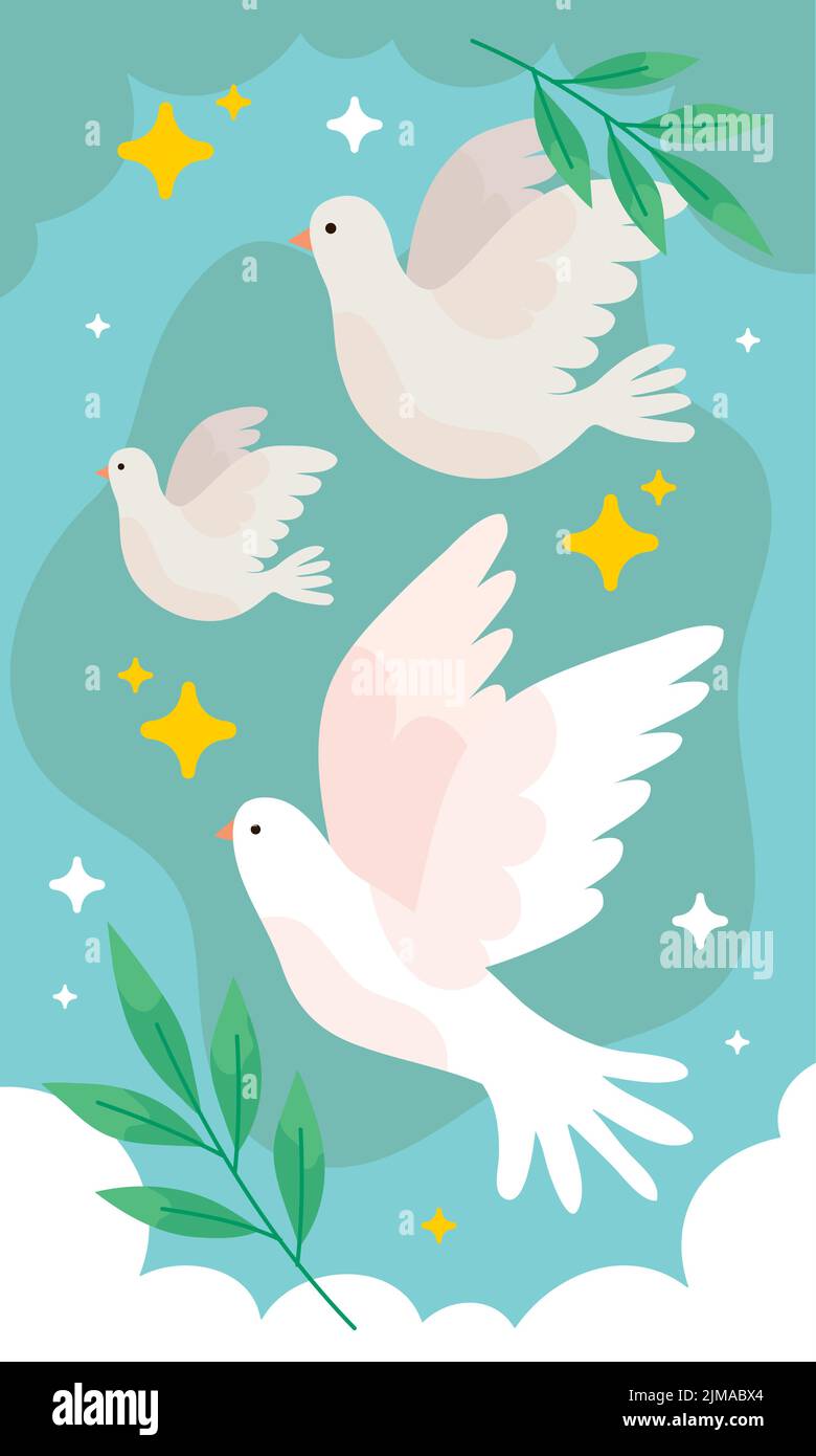 Three dove Stock Vector Images - Alamy