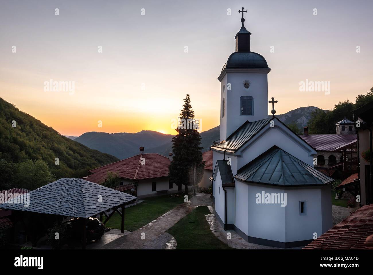 Orthodox Christian Monastery. Serbian Orthodox Monastery of National ...