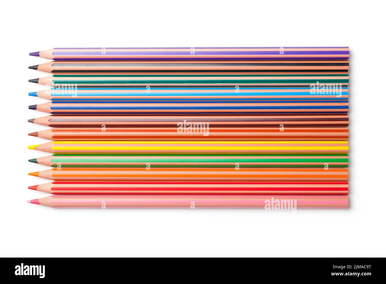 Color Pencils Isolated on White Background Stock Photo - Alamy