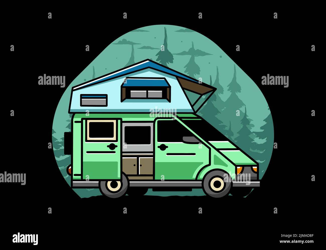 On roof car Stock Vector Images - Alamy