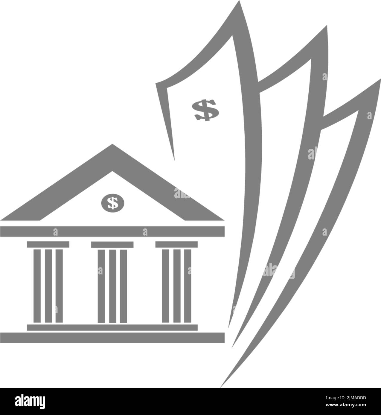 financial center logo design vector illustration icon Stock Vector ...