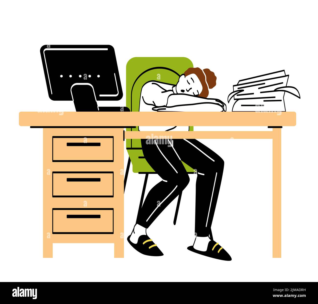 Sleep troubles Stock Vector Images - Alamy