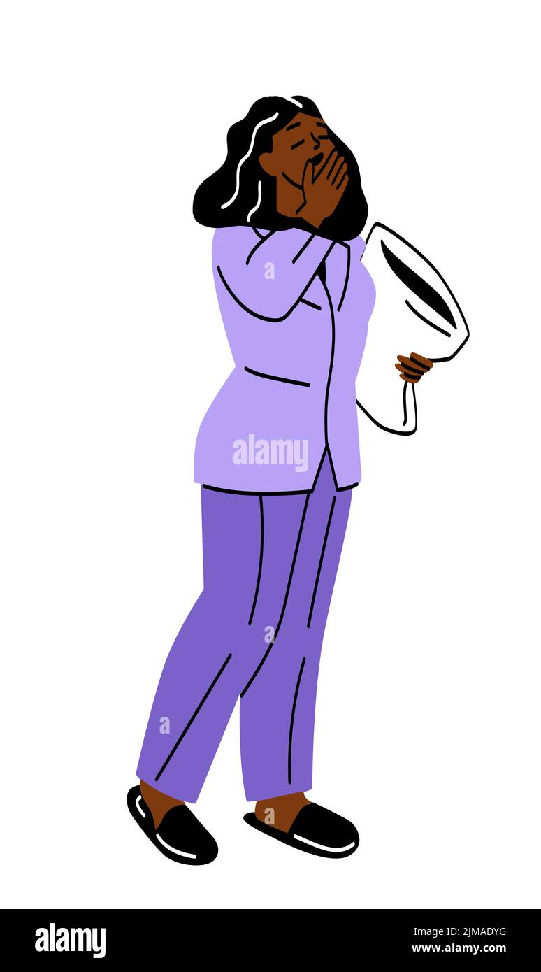 Sad tired depressed african woman Cut Out Stock Images & Pictures - Alamy