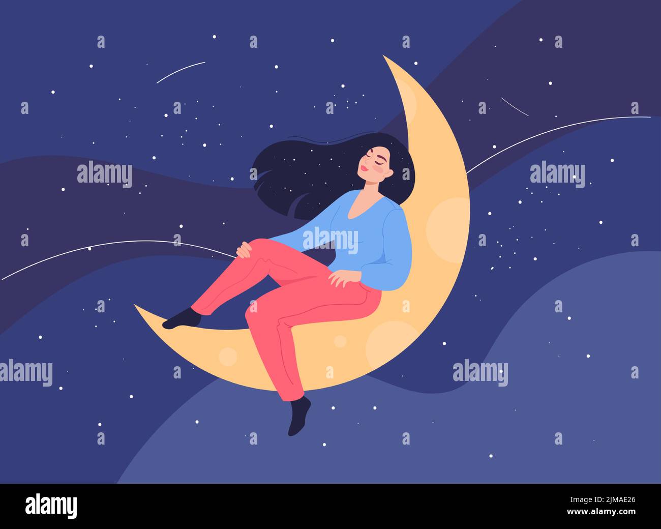 Deep dreaming Stock Vector Images - Alamy