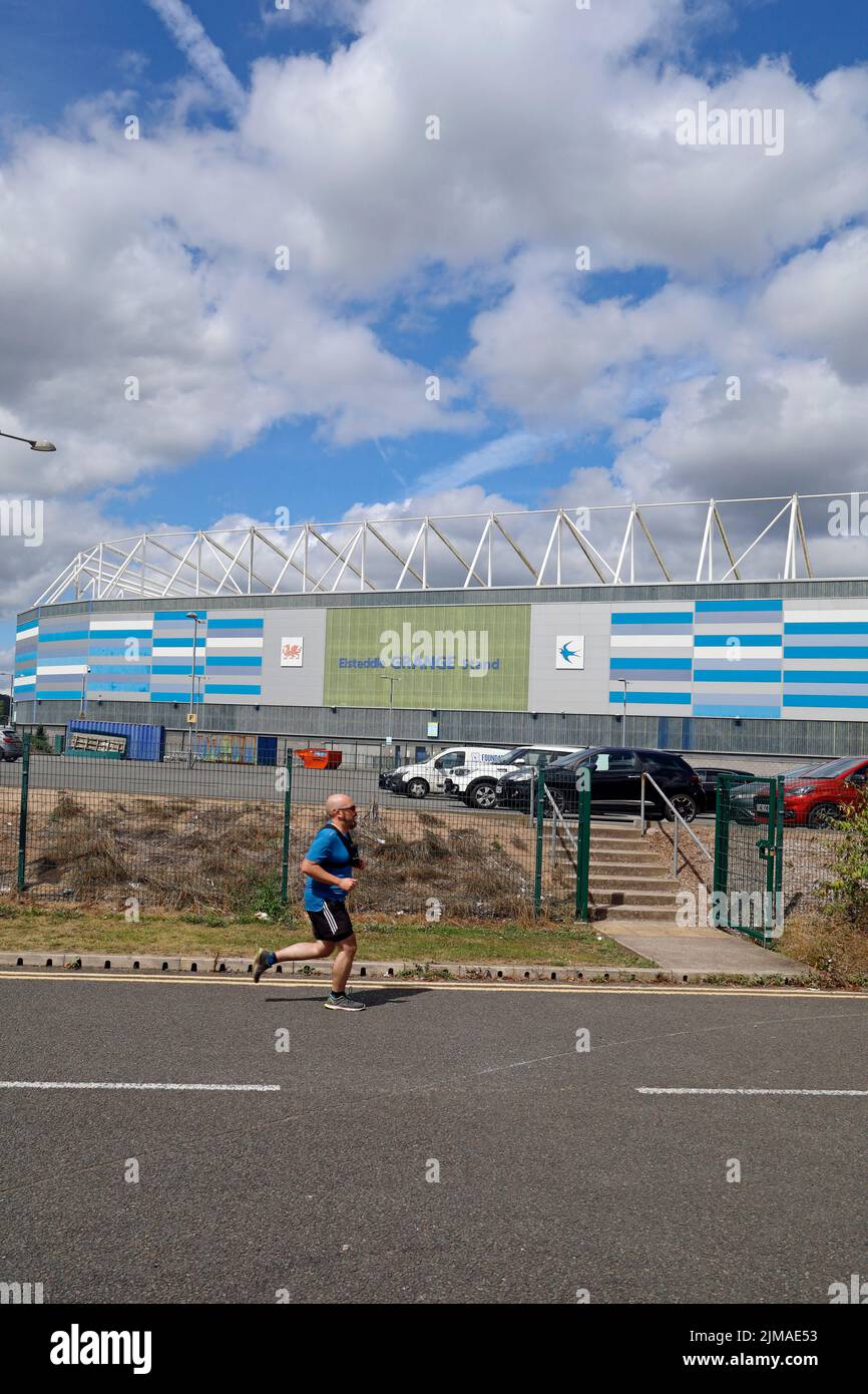 Cardiff City FC , Grange Stand, Cardiff City Stadium Stock Photo - Alamy