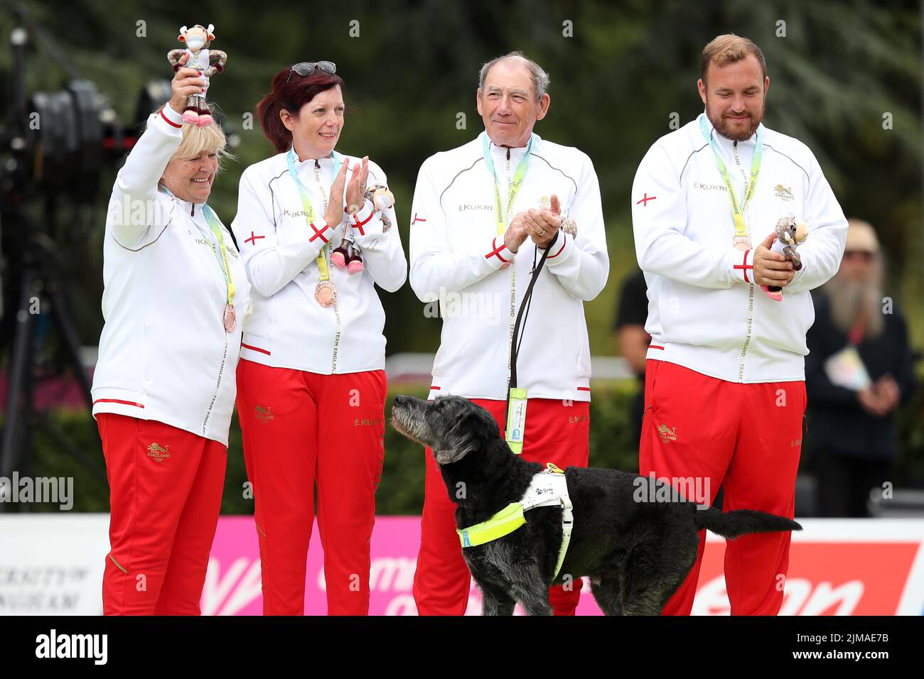 England’s Allison Yearling, Susan Wherry, Chris Turnbull and Mark ...
