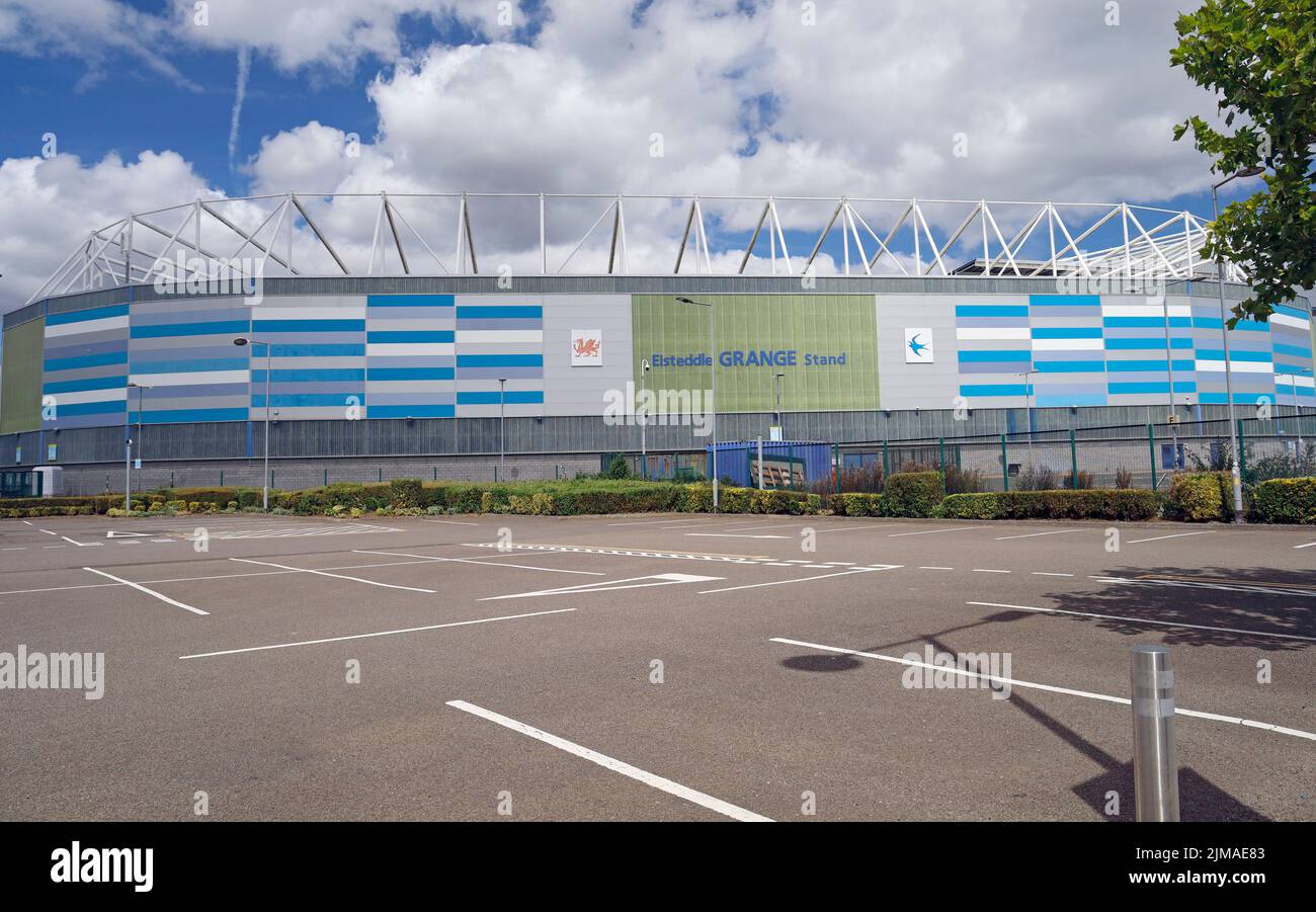 Cardiff City FC , Grange Stand, Cardiff City Stadium Stock Photo - Alamy