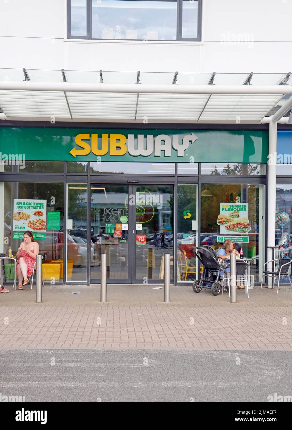 Subway storefront, Leckwith Retail Park Stock Photo - Alamy