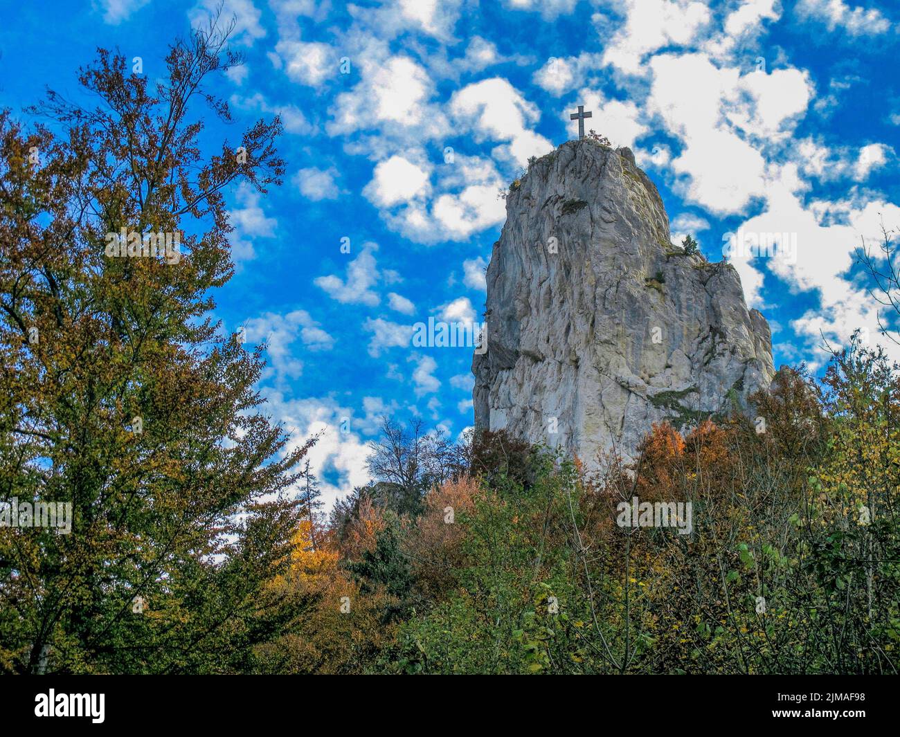 Rock at Beuron - Danube Valley Stock Photo - Alamy