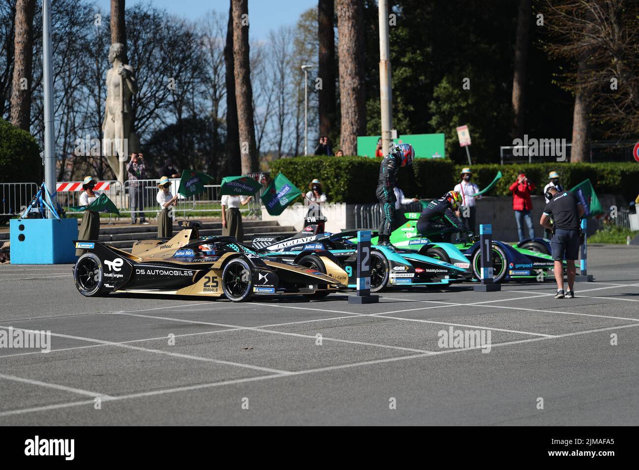 Circuito Cittadino dell'Eur, Rome, Italy - 2022 APRIL 10: Race Podium ...
