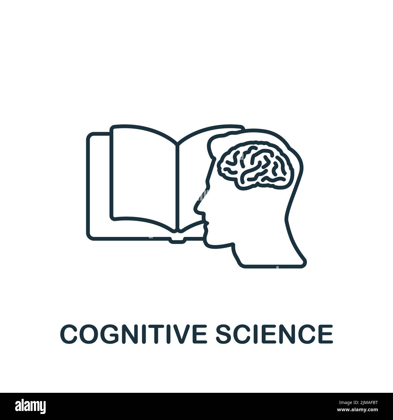 Cognitive Science icon. Monochrome simple Artificial Intelligence icon ...