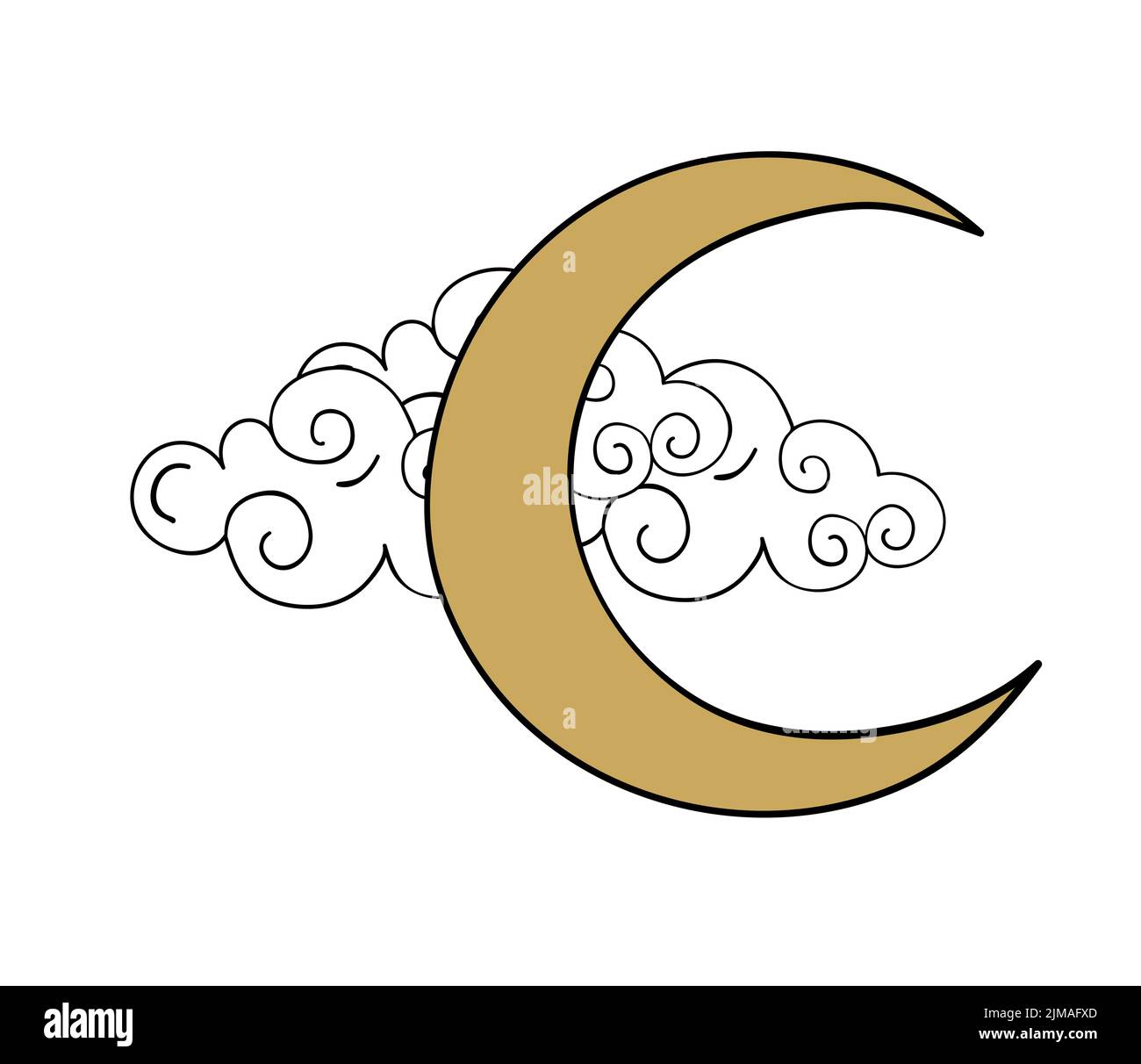 Asian cloud moon Cut Out Stock Images & Pictures - Alamy