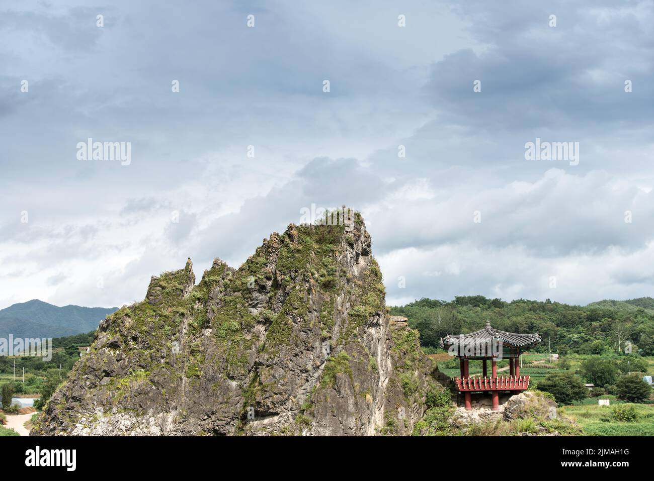 Dodamsambong are three stone peaks rising out of the Namhangang River ...